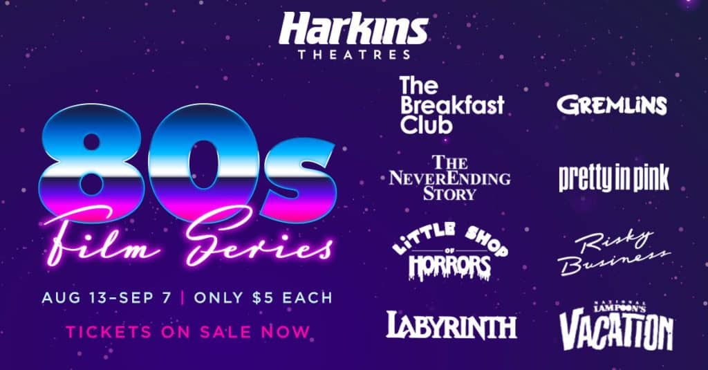Harkins Theatres Presents ‘80s Film Series with $5 Tickets - Mile High ...