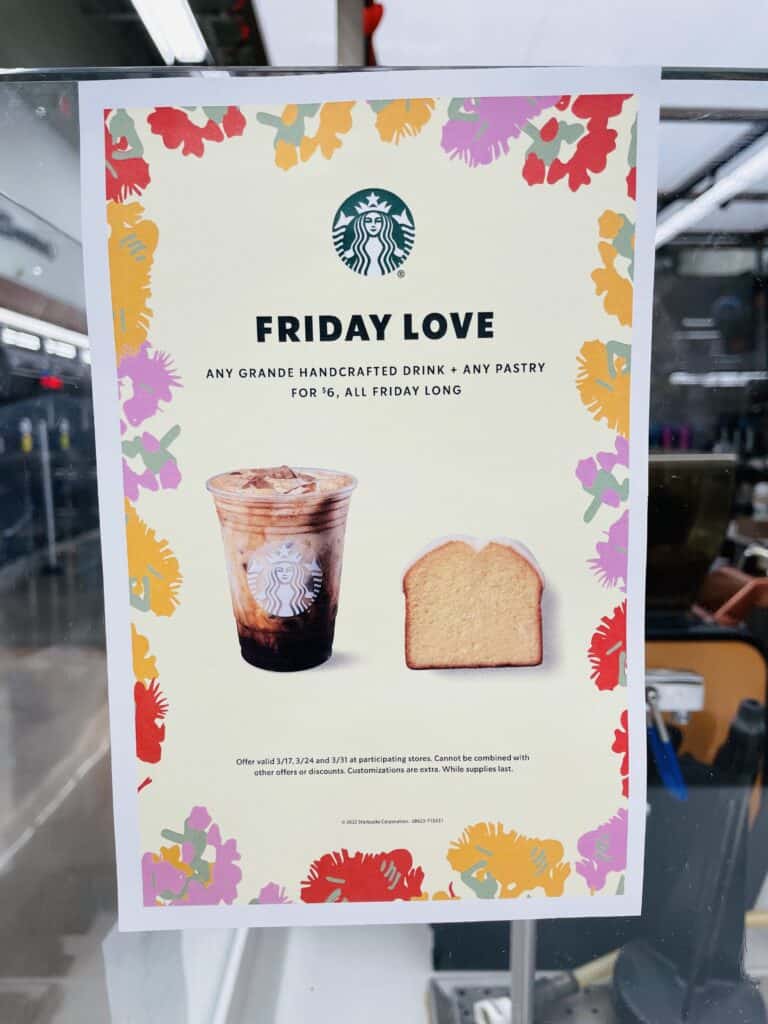 Final Friday! Safeway Starbucks Café: Enjoy Grande Beverage & Pastry ...