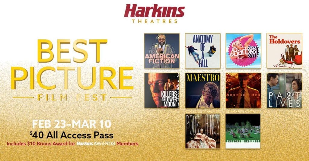 Harkins Theatres Hosts Best Picture Film Fest at Blockbuster Price ...