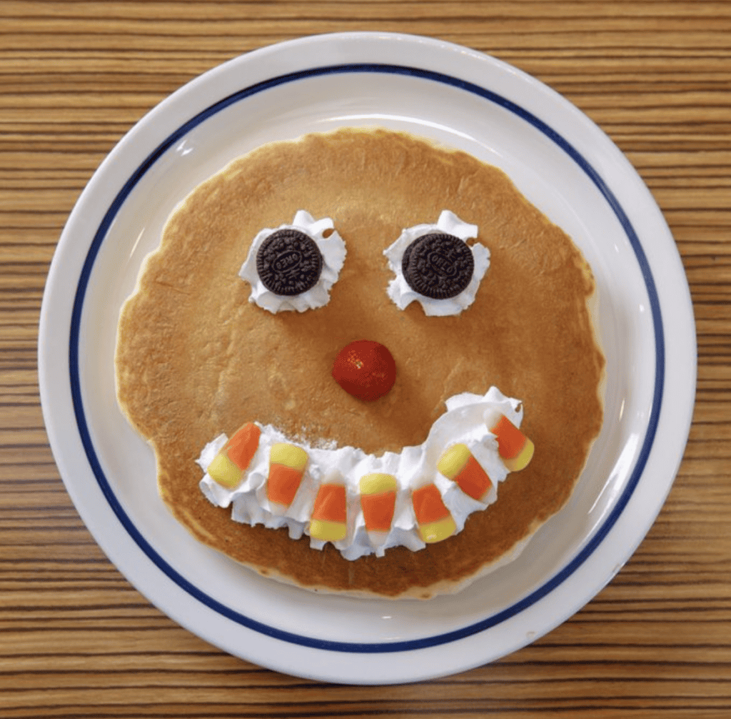 Kids Bite Into Free Scary Face Pancake at IHOP in October - Mile High ...