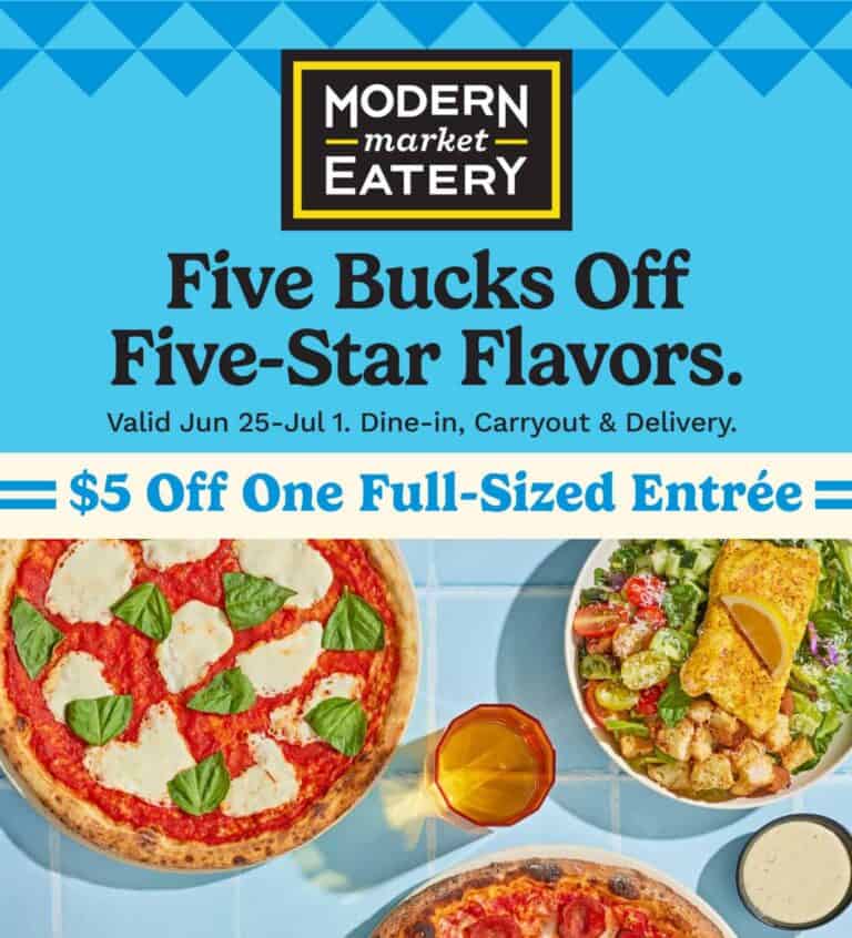 Final Day! Modern Market Eatery Offers Discount on All Entrées for One ...