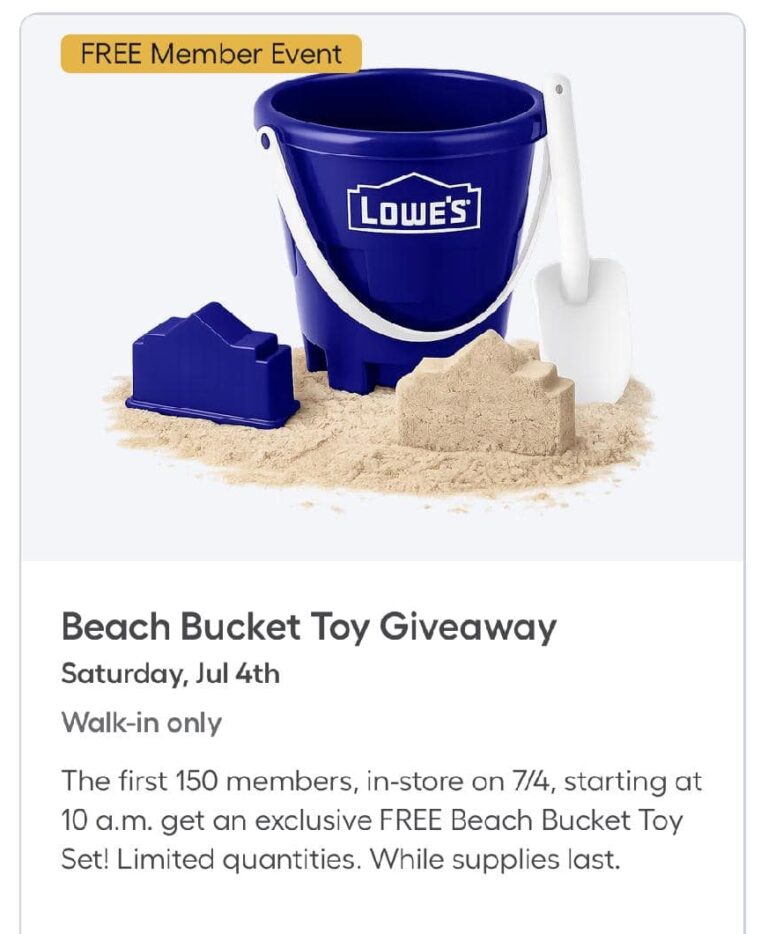 Lowe's Gives Away Totally Free Summer Fun Gift for One Day Only - Mile ...