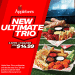 Applebee's Offers New Ultimate Trio Appetizer for Special Price ...