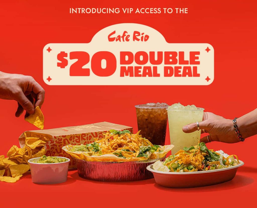 Cafe Rio Offers Unbelievable $20 Double Meal Deal - Includes Drinks and Chips & Guac! - Mile ...